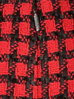 Versace Tweed Mini Skirt - Red