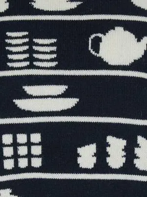 JW Anderson Wool Tableware Motif Pullover - Multicolor