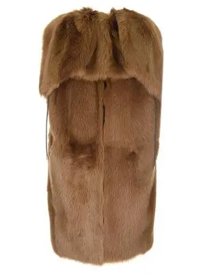 Max Mara Oversized Shearling Vest