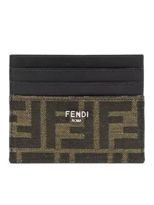 Fendi Ff Jacquandi Card Holder - Multicolor