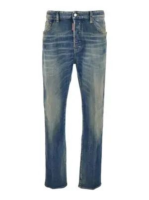 Dsquared2 Raw Edge Hem Jeans For Men