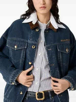 Miu Miu Denim Jacket - Multicolor