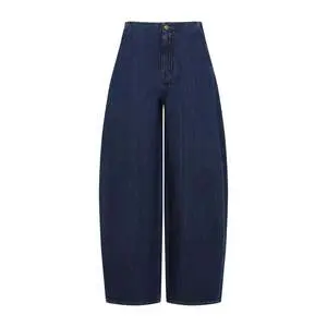 JIL SANDER Wide Leg Denim Pants - Blue
