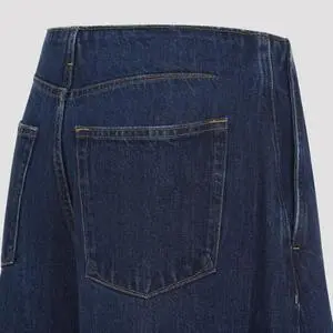 JIL SANDER Wide Leg Denim Pants - Blue
