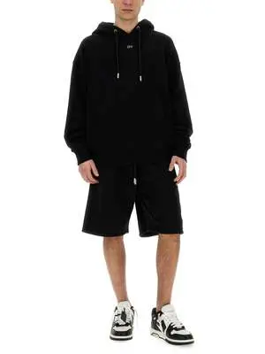 Off-White Bermuda With Logo