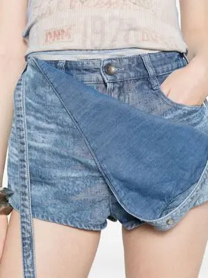 DIESEL® Cotton Denim Shorts - Multicolor