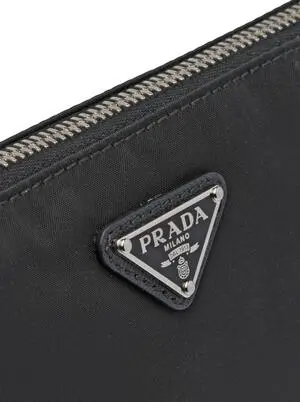 Prada Re-nylon Pouch In Saffiano