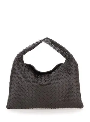 Bottega Veneta Shoulder Bag 'hop Piccola' With Intreccio Motif In Leather For - Brown