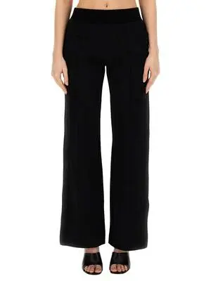 Off-White Wide Leg Pants - Black