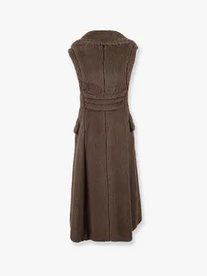 Max Mara Boario Sleeveless Alpaca Blend Coat - Multicolor
