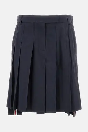 Thom Browne Cotton Pleated Skirt