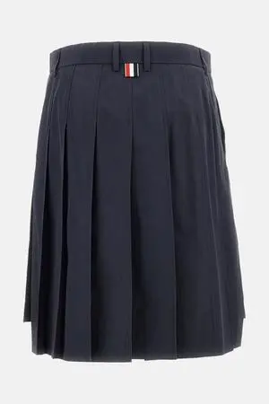 Thom Browne Cotton Pleated Skirt