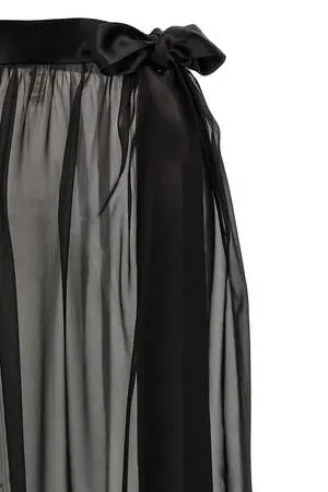 Dolce & Gabbana Silk Chiffon Long Skirt