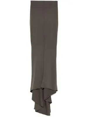 Rick Owens Knit Midi Skirt - Brown