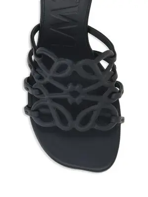 Loewe Petal Anagram Leather Sandals - Multicolor
