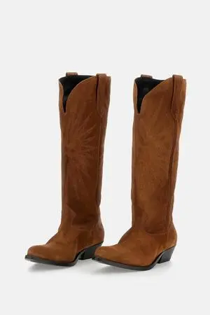 GOLDEN GOOSE Wish Star Suede Boots - Multicolor