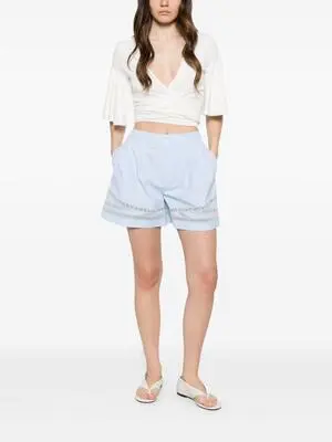 ERMANO SCERVINO Ermanno Scervino Cotton Lace-trimmed Shorts