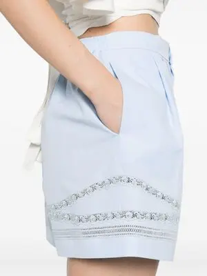 ERMANO SCERVINO Ermanno Scervino Cotton Lace-trimmed Shorts