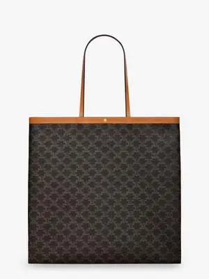 Celine Triomphe Fabric Shopper Bag - Multicolor