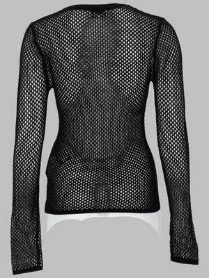 GANNI Mercerized Cotton Mesh Top