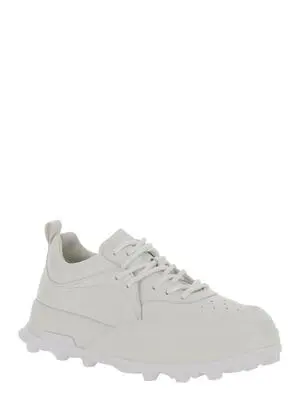 JIL SANDER Leather Low Top Sneakers - Multicolor