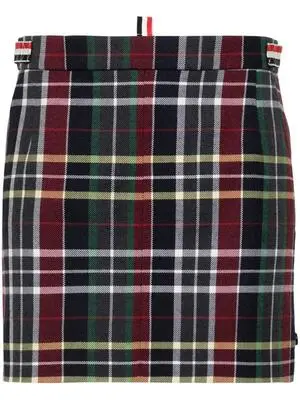 Thom Browne Tartan Mini Skirt - Blue