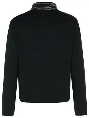 Moncler Padded Wool Cardigan With Zip