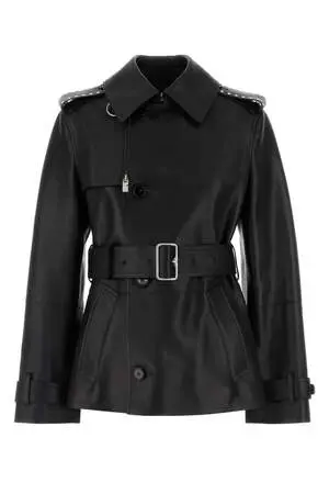 Burberry Leather Jacket - Black