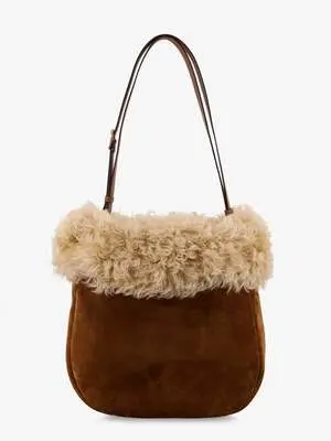 Saint Laurent Suede Shoulder Bag - Multicolor