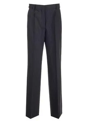 Miu Miu Pinstriped Trousers - Blue