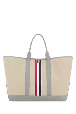 Thom Browne Canvas Medium Shopping Bag - Brown