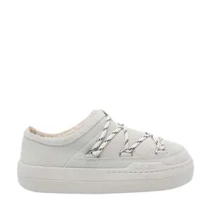 Moon Boot Park Leather Slippers - White