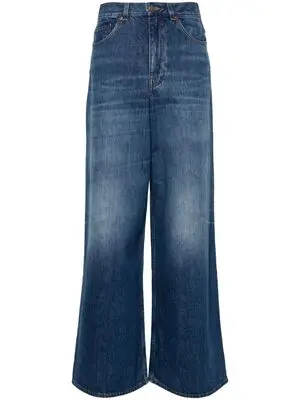Chloé Cotton Wide-leg Jeans - Multicolor