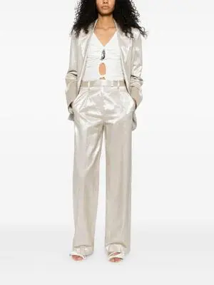 FORTE_FORTE Linen Double-breasted Jacket - Multicolor