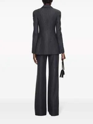 Off-White Pinstriped Blazer
