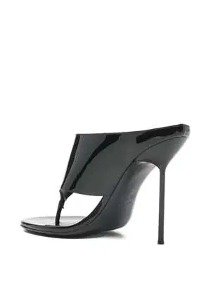 Paris Texas Lidia Leather Thong Sandals - Multicolor