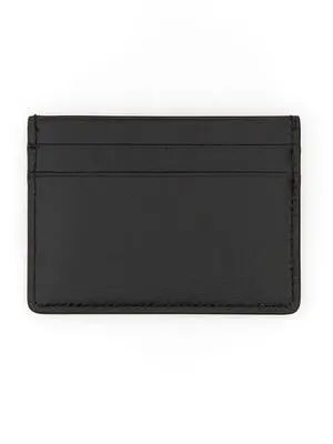 JIL SANDER Leather Card Holder - Black