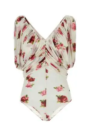 Magda Butrym Printed Jersey Bodysuit - Multicolor
