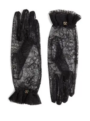 Valentino Garavani Vlogo Lace Gloves - Multicolor