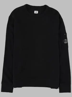 C.P. COMPANY Felpa Con Patch Logo - Black