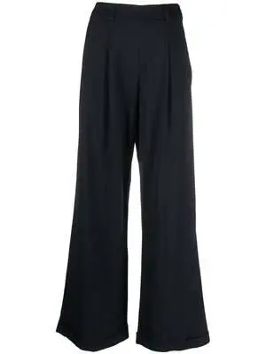 FORTE_FORTE Wide Leg Tailored Trousers - Blue