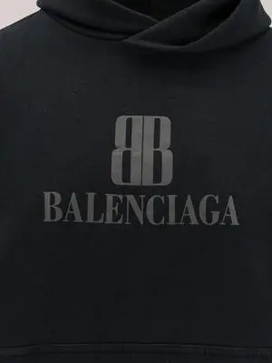 Balenciaga Cropped Cotton Sweatshirt