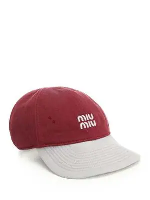 Miu Miu Drill Baseball Cap