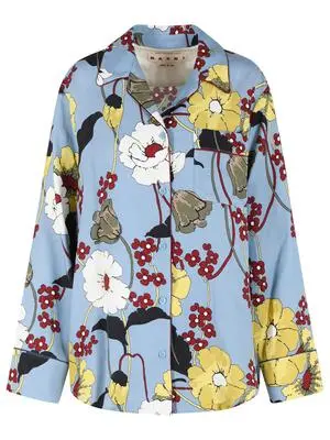 Marni Light Viscose Shirt - Blue