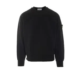 Stone Island Logo Sweatshirt - Black