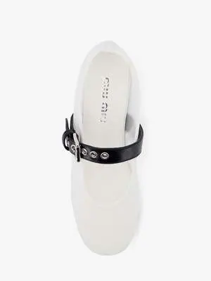 Miu Miu Mesh Fabric Ballerinas