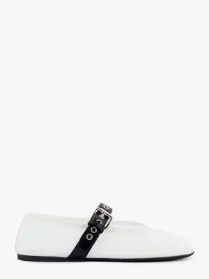 Miu Miu MIU MIU Mesh Fabric Ballerinas Multicolor