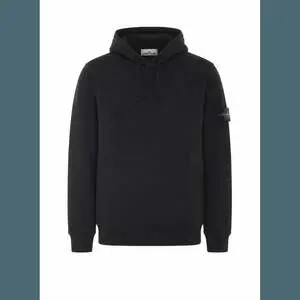 Stone Island Logo Hoodie - Black