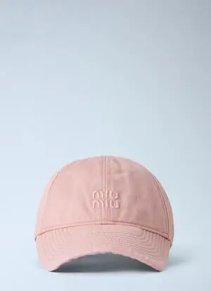 Miu Miu Drill Baseball Cap - Pink