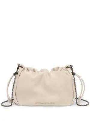 Brunello Cucinelli Mellow Mini Leather Bucket Bag - Multicolor